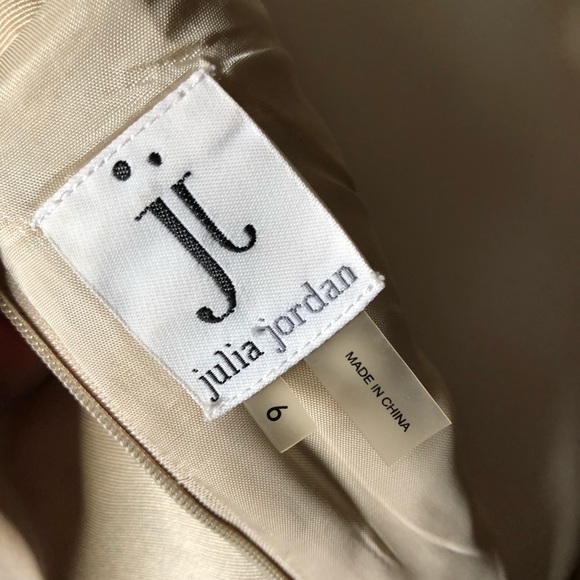 julia jordan | Dresses | Juliet Jordan Elegant Tangold Dress Wpockets ...